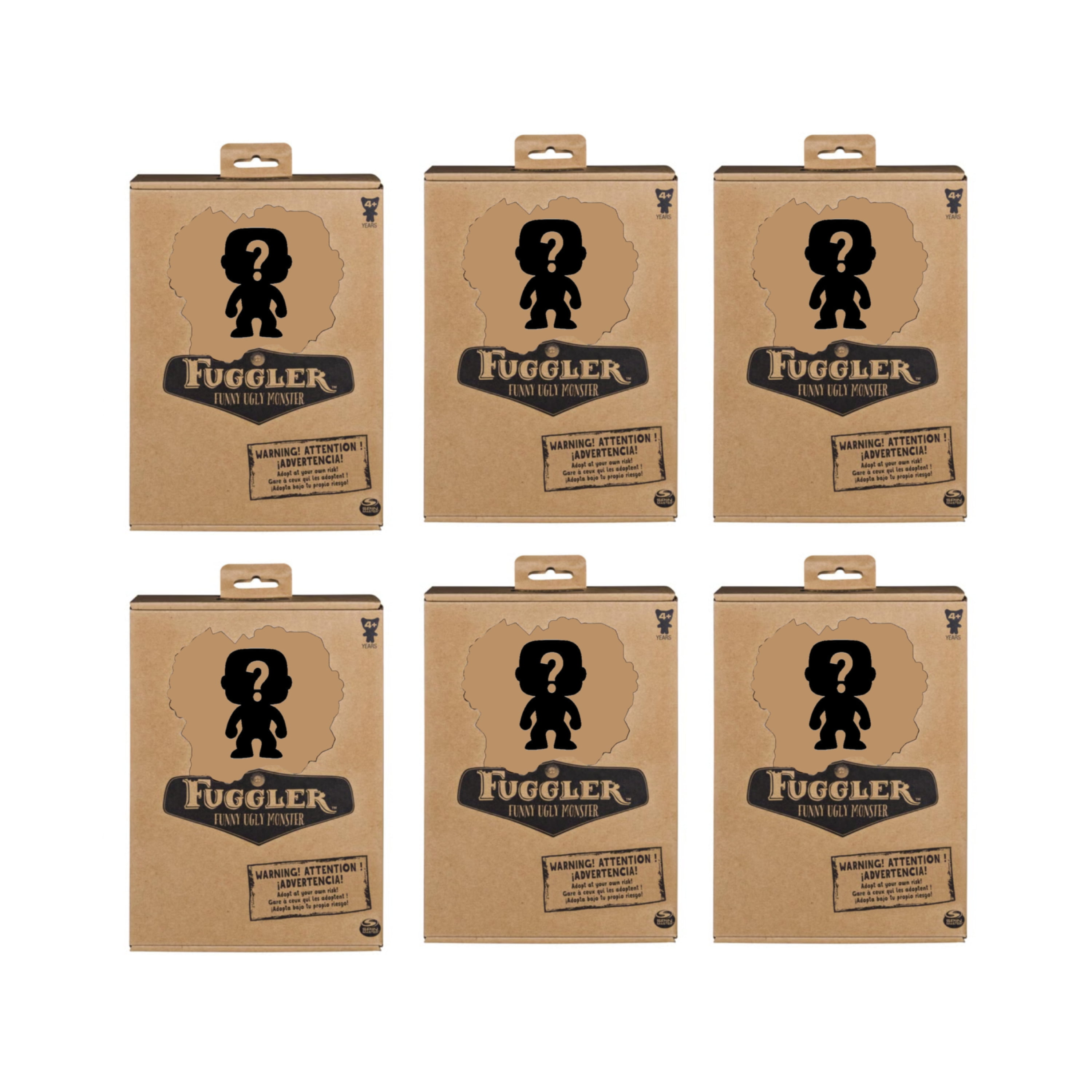 Set of 6 ZURU Fuggler Funny Ugly Monster Plush Toy 9 Inch Mystery ...