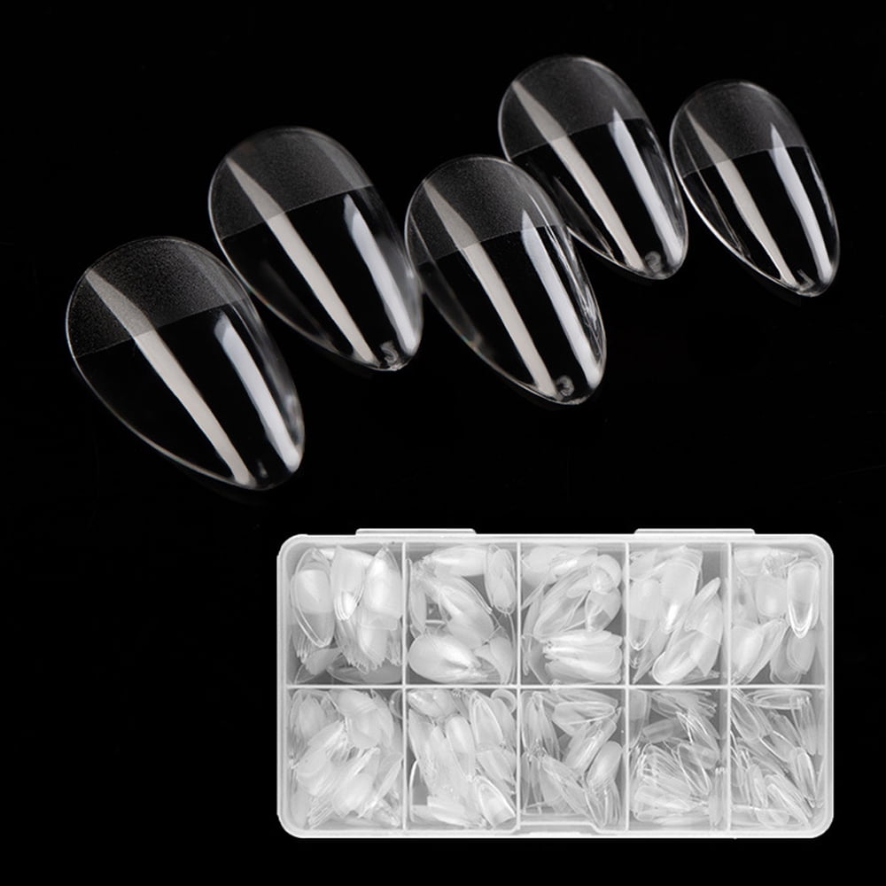 Set of 600 tips, ABS, Transparent - Walmart.com