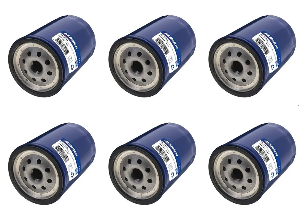 Set of 6x AC Delco GM PF2232 Engine Oil Filters for Chevy GMC 6.6 ...