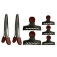 Set of 7 Black Duck Brand Chrome/Metal Power Clips - Use in Kitchen ...