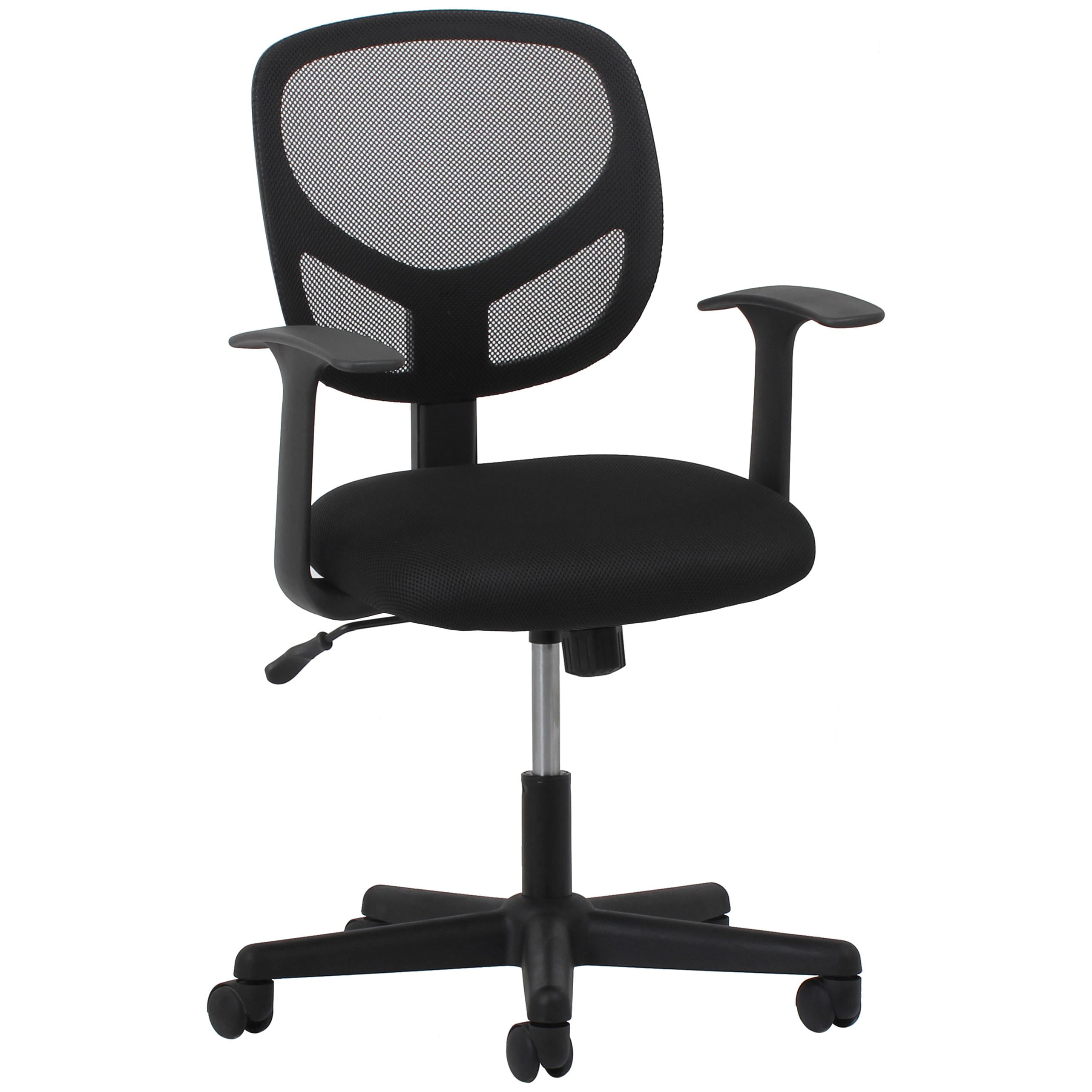 (Set of 7) Essentials by OFM ESS-3001 Swivel Mesh Back Task Chair with ...