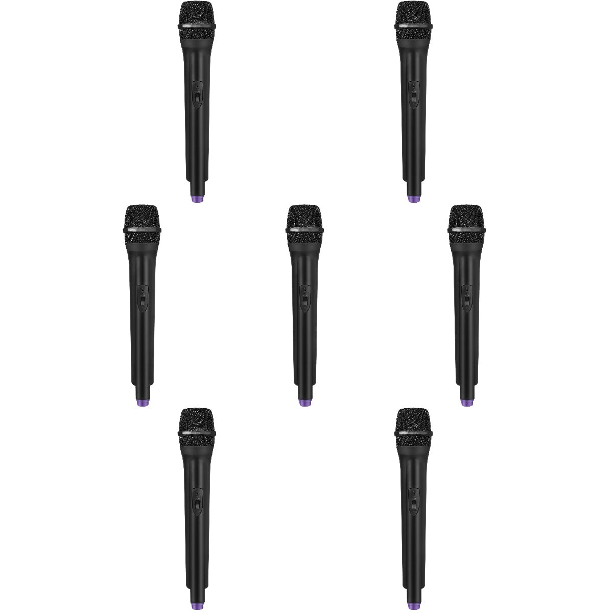 Set of 7 Pretend Play Mic Mics for Karaoke Fun Kid Microphone Toy Kids ...