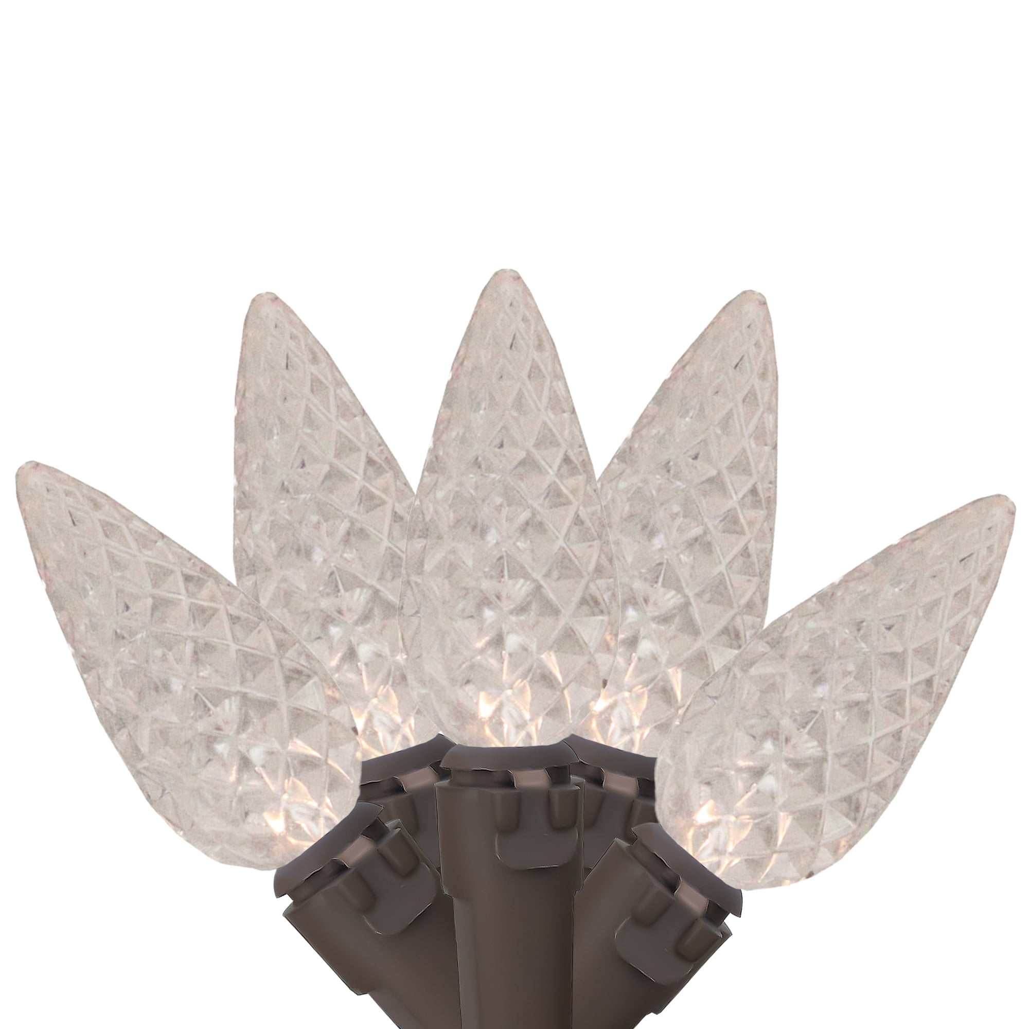 Northlight Set of 70 Warm White LED C6 Christmas Lights with Connectors ...