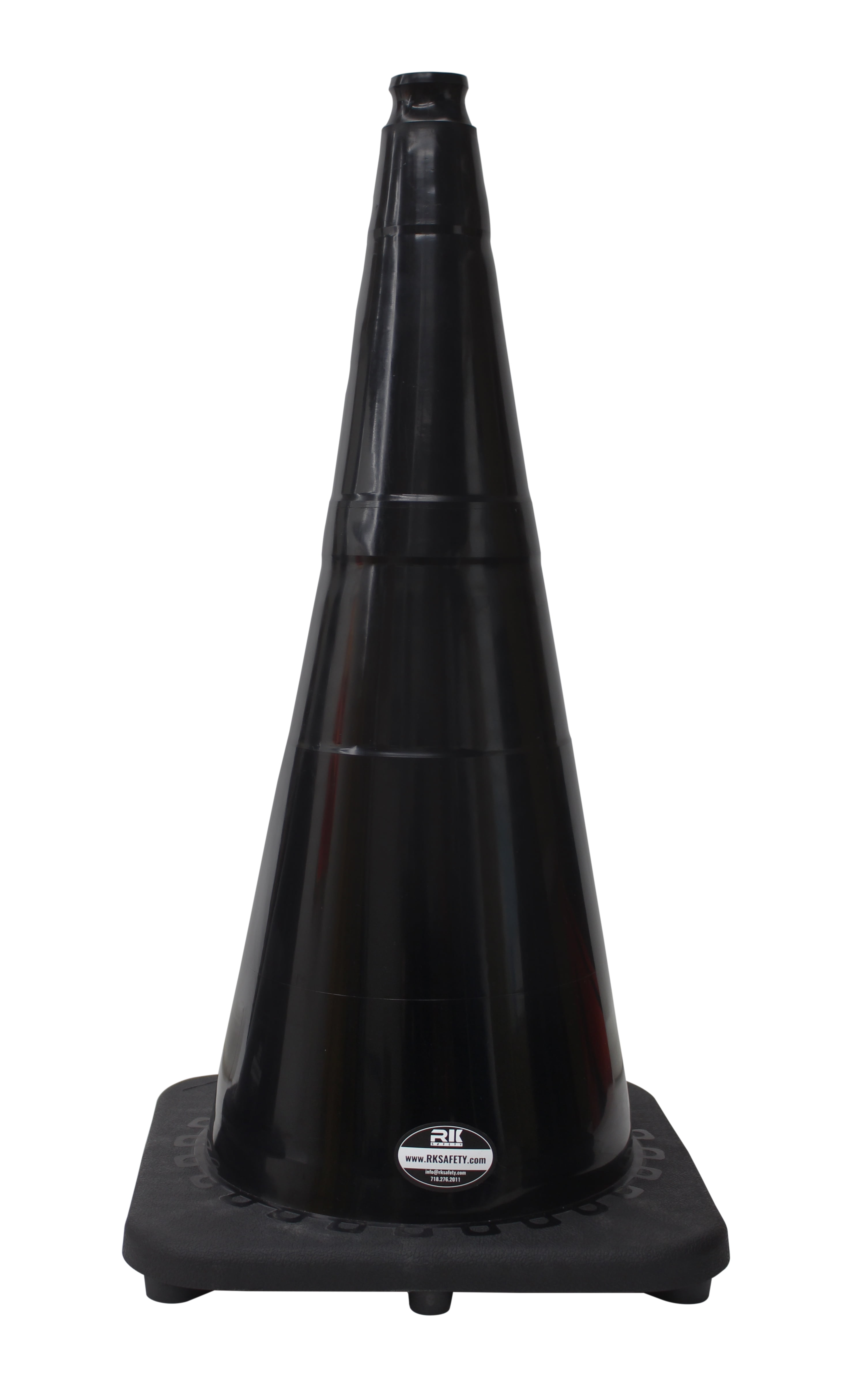 (Set of 8)28" RK Black Safety Traffic PVC Cones, Black Base - Walmart.com