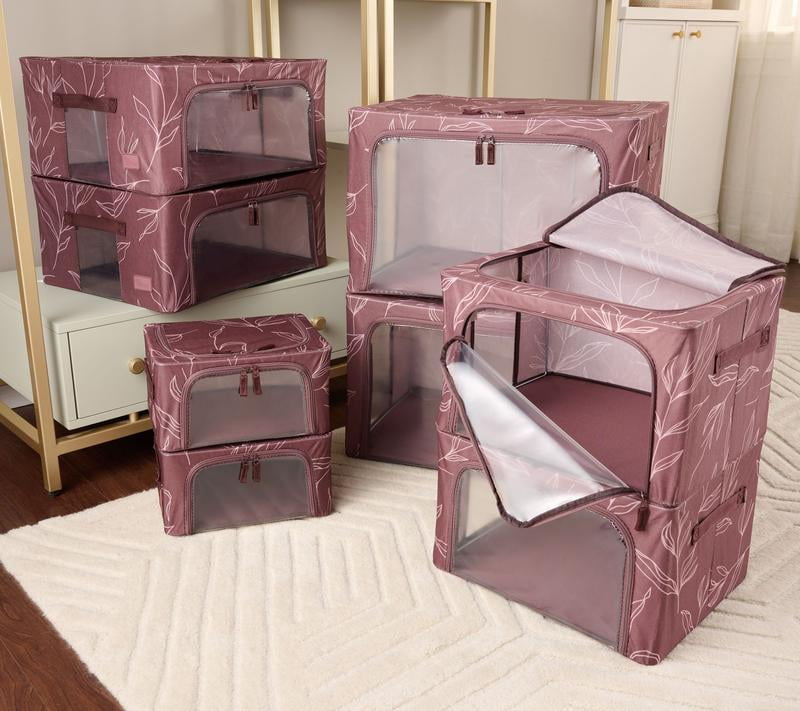 Set of 8 Assorted Collapsible Storage Boxes - Walmart.com