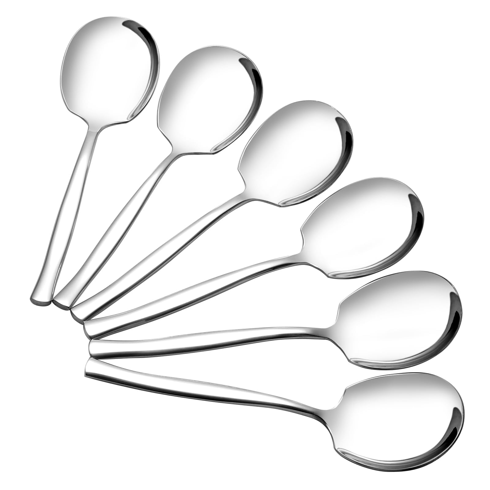 Set of 8 Buffet Spoons, Stainless Steel Buffet Serving Spoons, Large ...