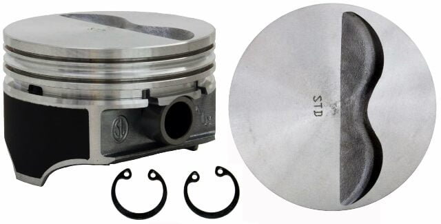 Set of 8 Claimer Flat Top Pistons for GM/Chevrolet Small Block HP 350 ...