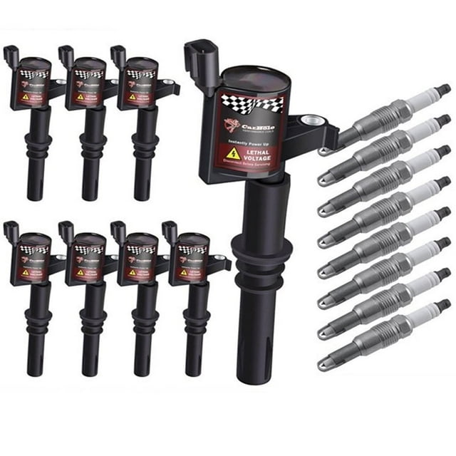 Precision Auto Labs DG511 Ignition Coils & Spark Plugs, 8pcs, for 2004 ...