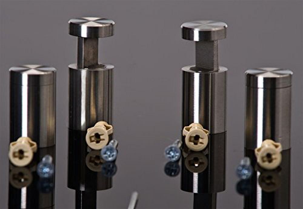 Set of 8, Edge Grip Standoff Screws, 3/4 x 1-Inch, Stainless Steel, to ...