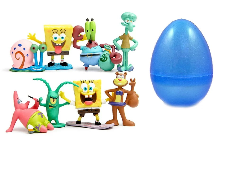 Set of 8 Figures for Inspired Sponge Bob Birthday Party, Gift or ...