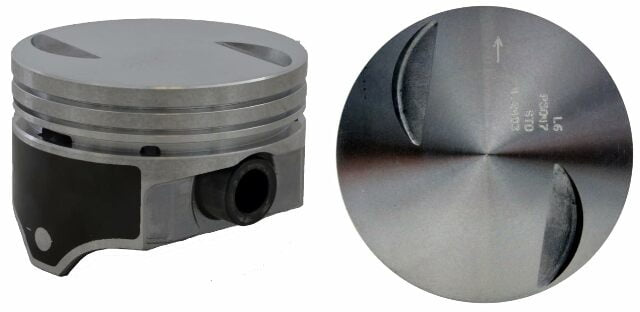 Set of 8 Flat Top Hypereutectic Pistons for 70-83 GM/Chevrolet Big ...