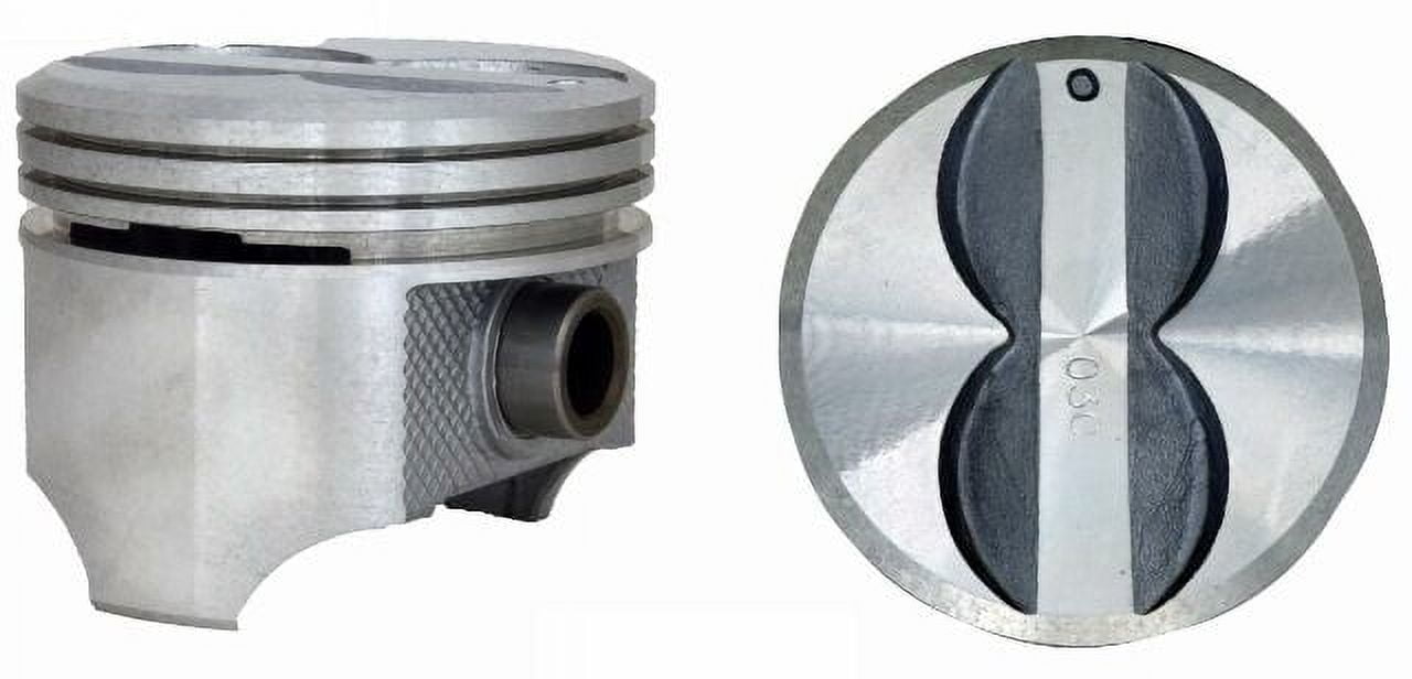 Set of 8 Flat Top Pistons for 68-73 GM/Chevrolet 5.0L/307 | .030 (.75mm ...