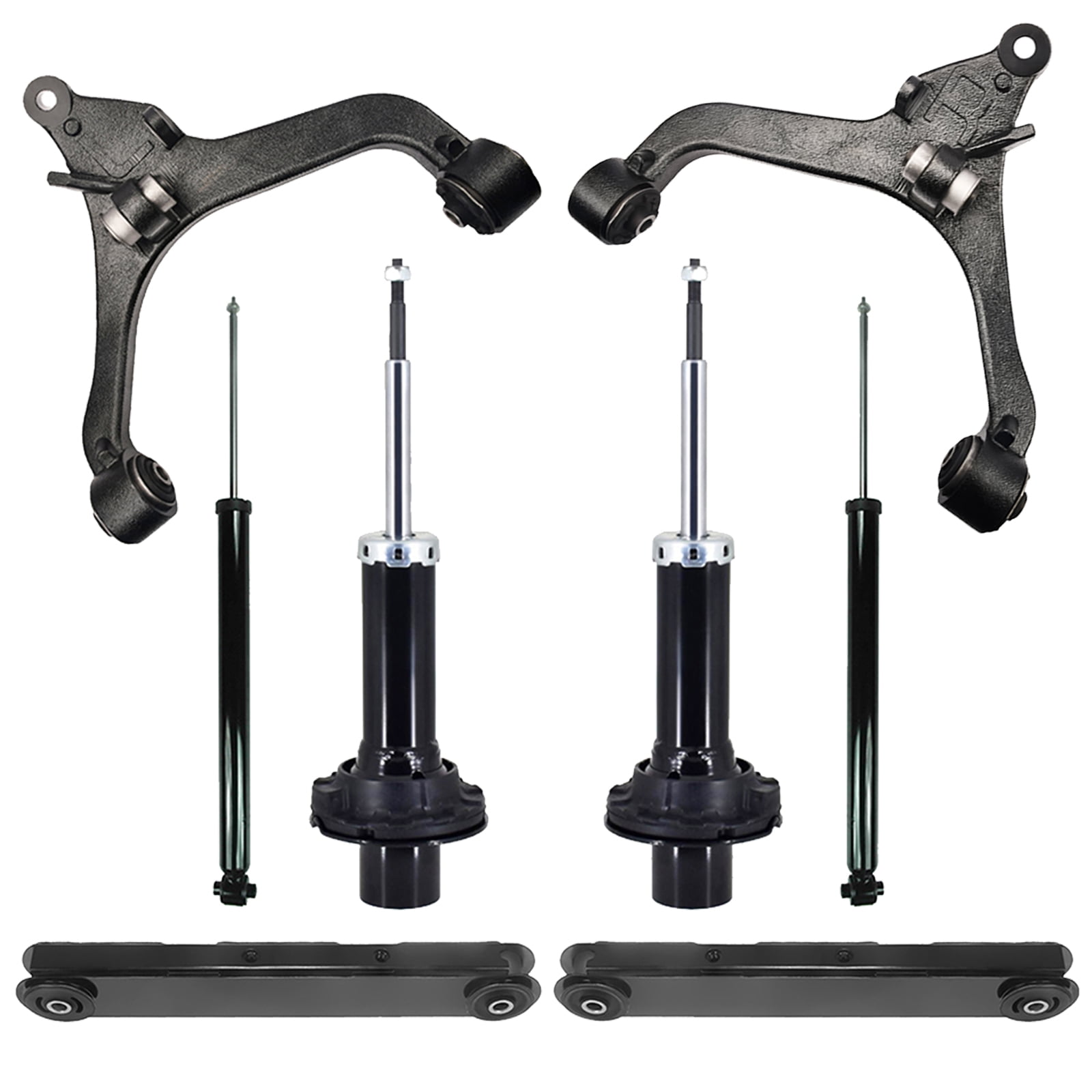Set of 8 Front Lower Control Arm-Suspension Strut Assembly-Rear Lower ...