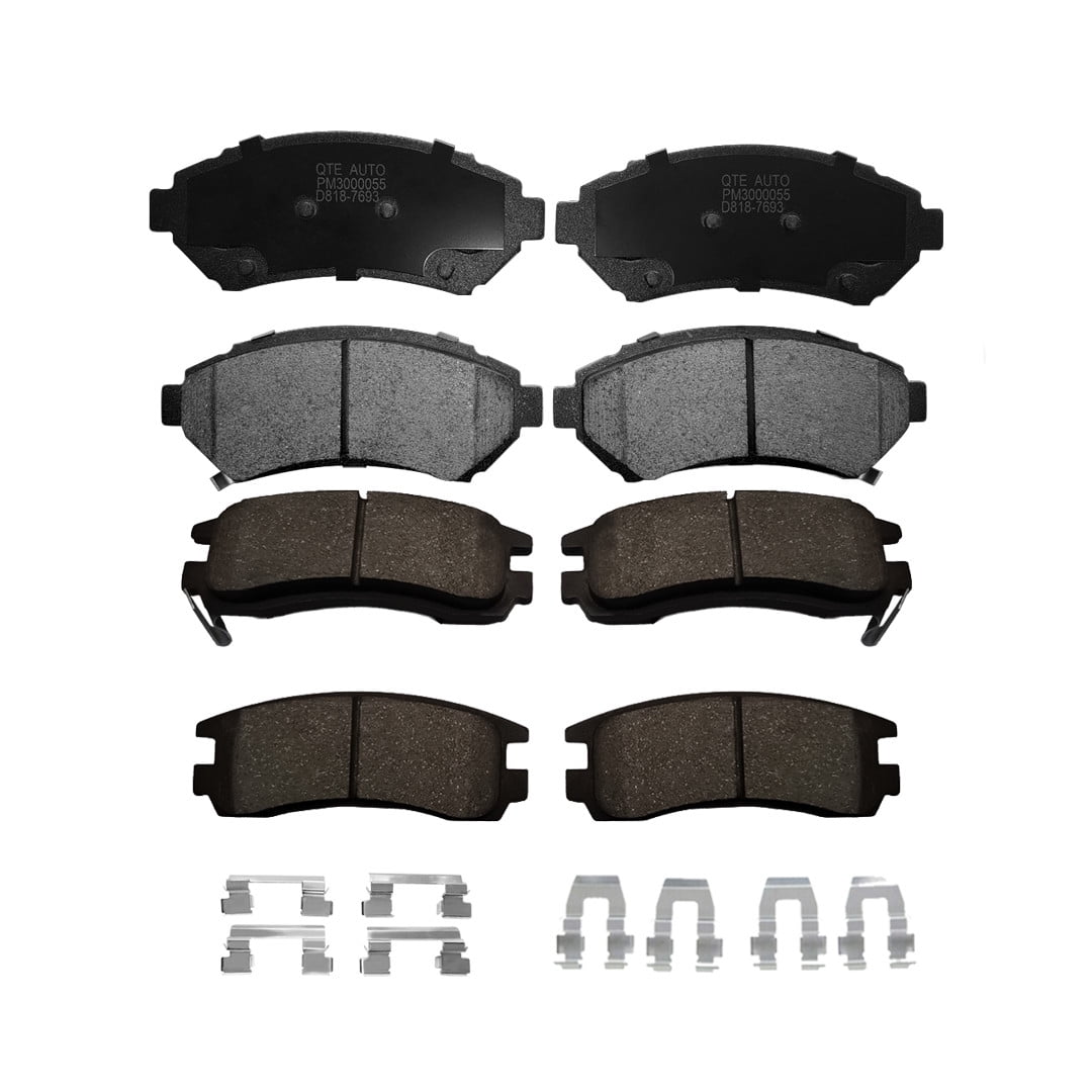 Set of 8 Front-Rear Ceramic Brake Pad Kit For 2001-2005 Cadillac ...