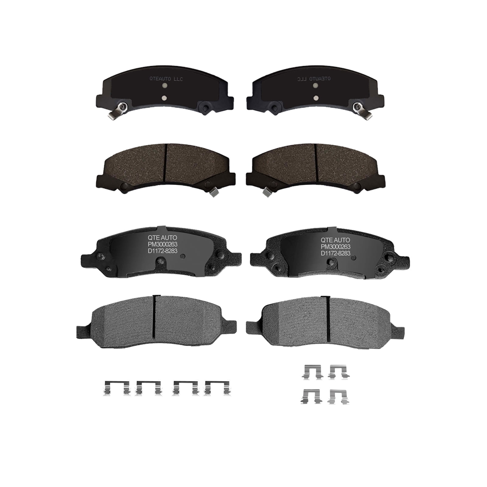 Set of 8 Front-Rear Ceramic Brake Pad Kit For 2006-2011 Cadillac DTS ...
