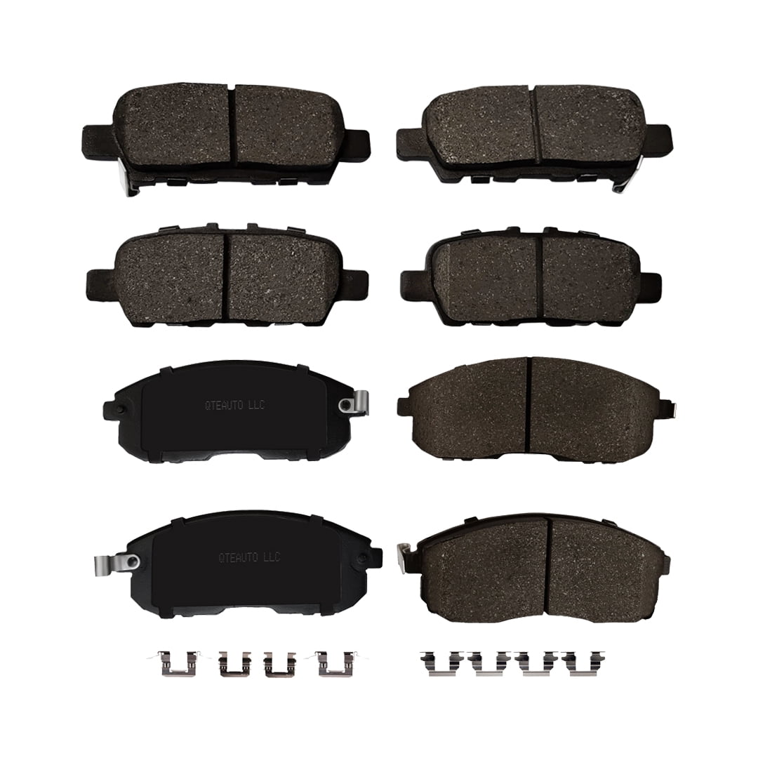 Set of 8 Front-Rear Ceramic Brake Pad Kit For 2015-2017 Nissan Juke ...