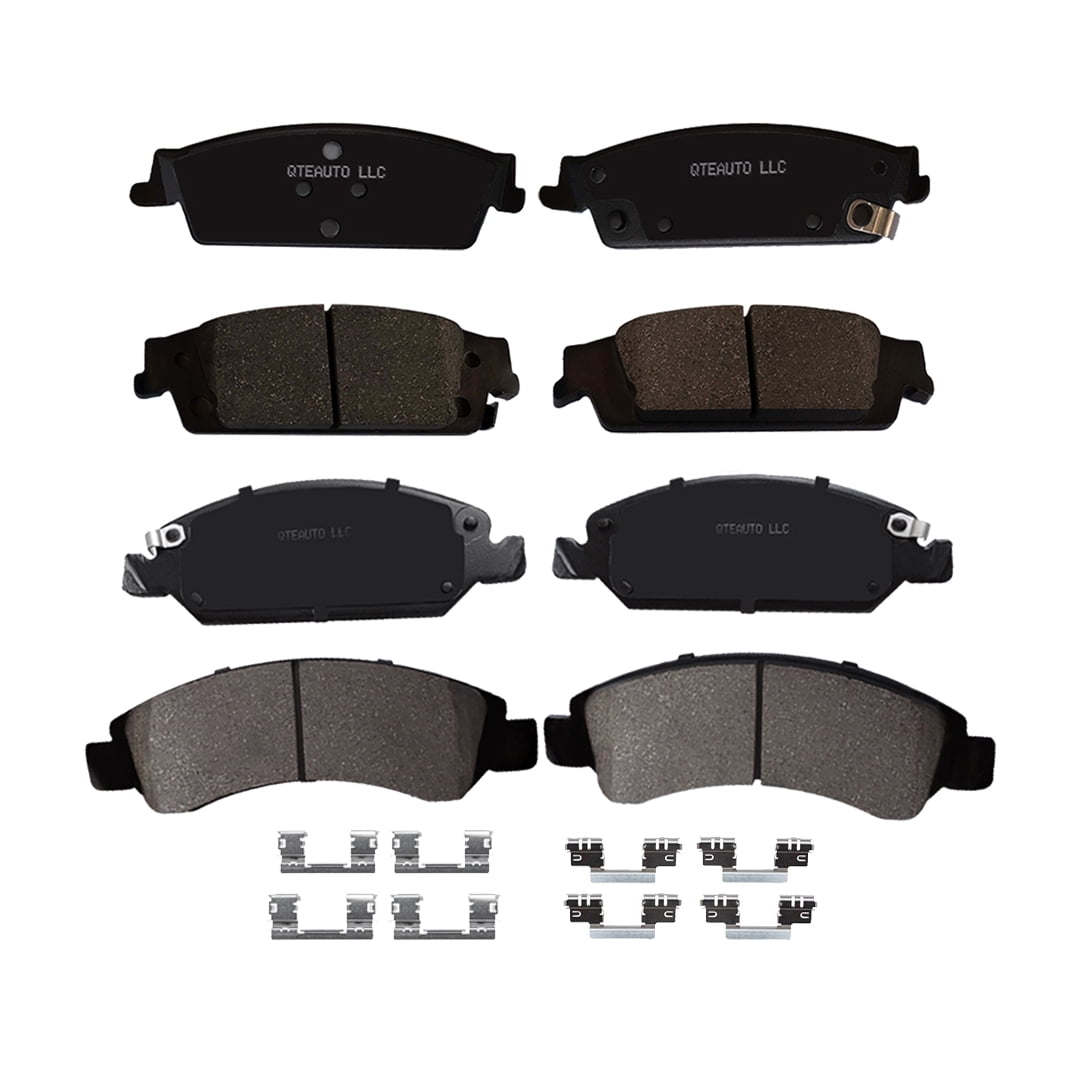 Set of 8 Front-Rear Ceramic Brake Pad Kit For 2015-2020 Cadillac ...