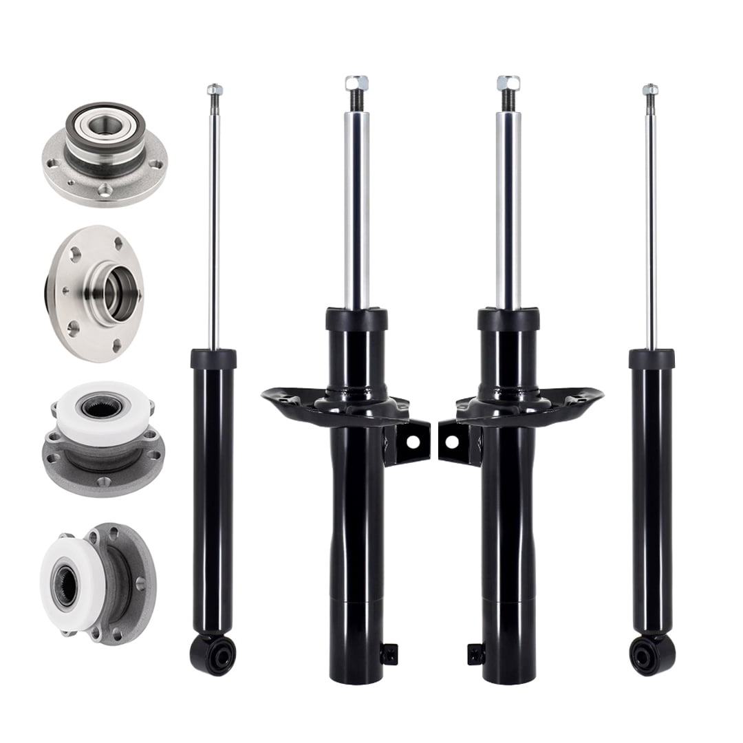 Set of 8 Front Suspension Strut Assembly-Wheel Hub Bearing Assembly ...