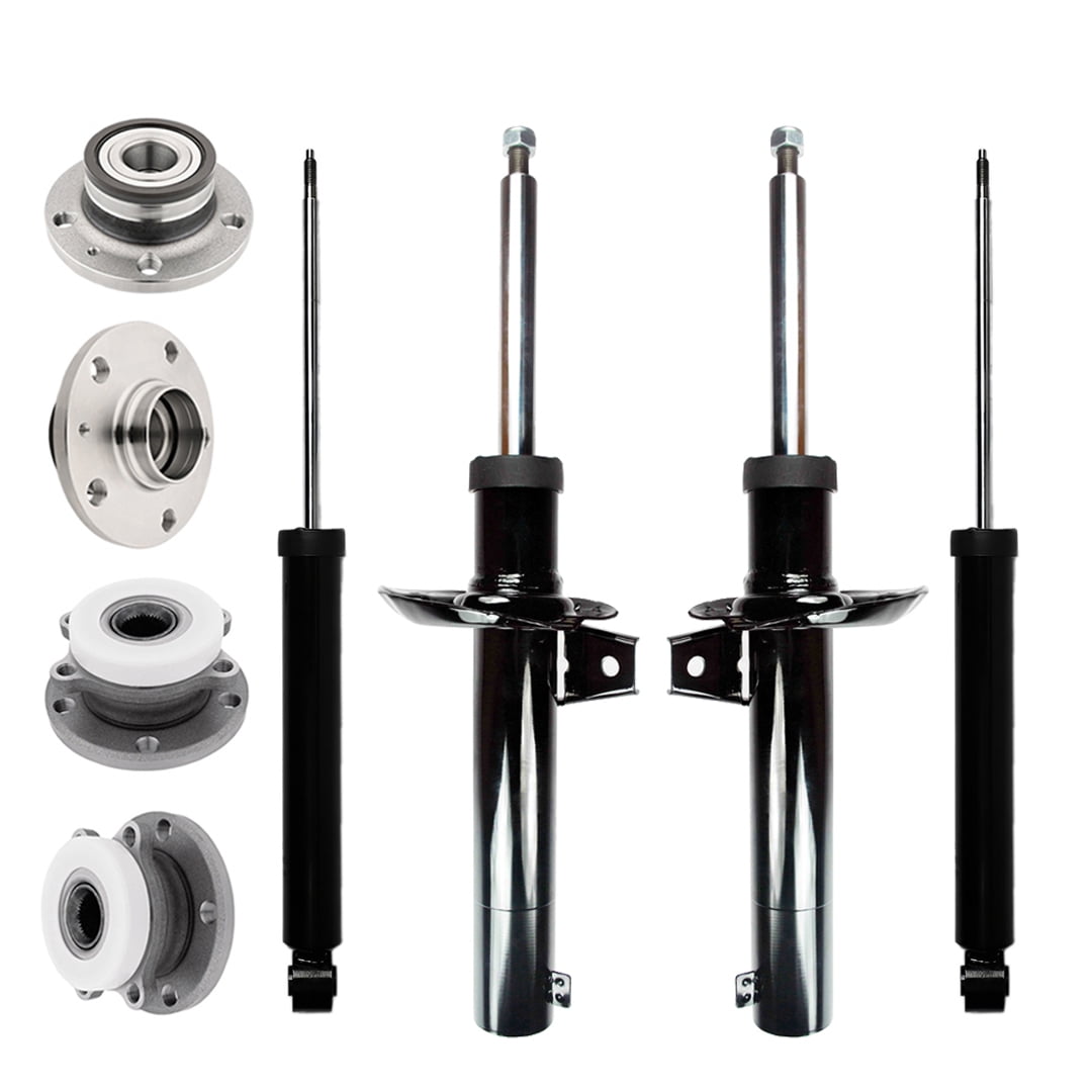 Set of 8 Front Suspension Strut Assembly-Wheel Hub Bearing Assembly ...