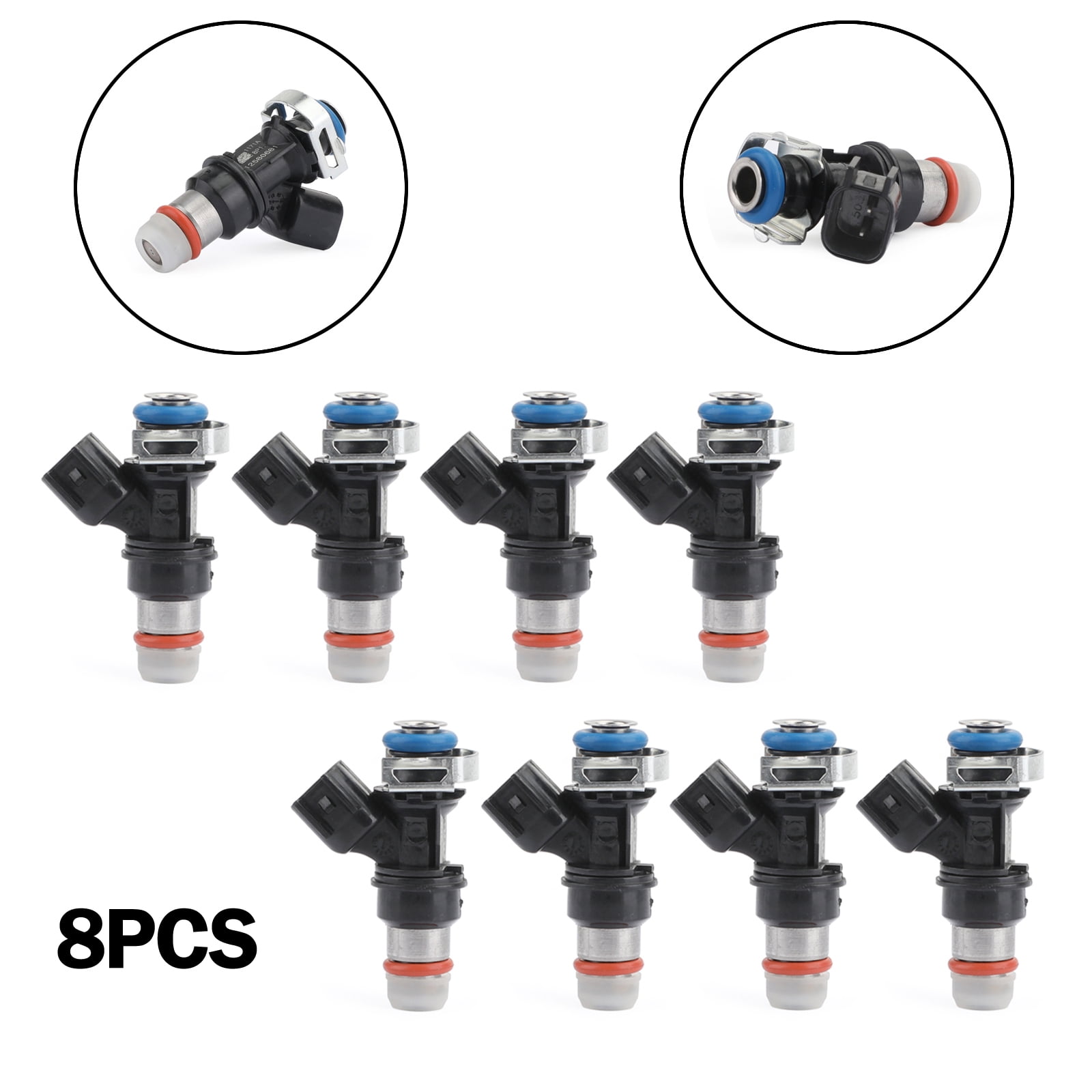 Set of 8 Fuel Injectors 12580681 Fit for 2004-2010 Chevy GCC 4.8 5.3 6. ...