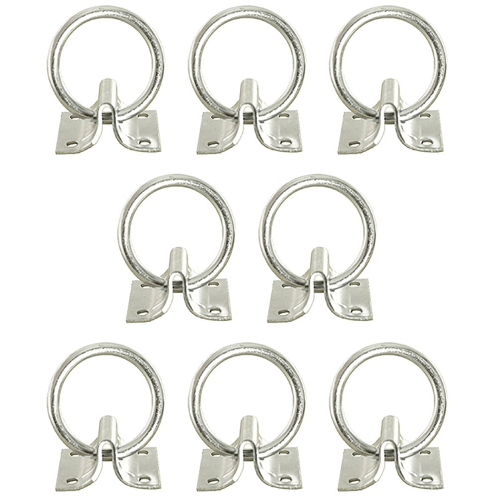 Set of 8 Hilason 2 in Cross Tie Ring w/ 2mm sheet Zinc Plated - Walmart.com