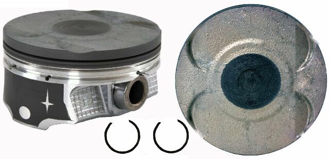 Set of 8 Hypereutectic Pistons for 11-16 Ford 5.0L/302 - Anodized Top ...