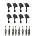 Set of 8 ISA Ignition Coil and 8 NGK Spark Plugs Compatible with 2004 ...