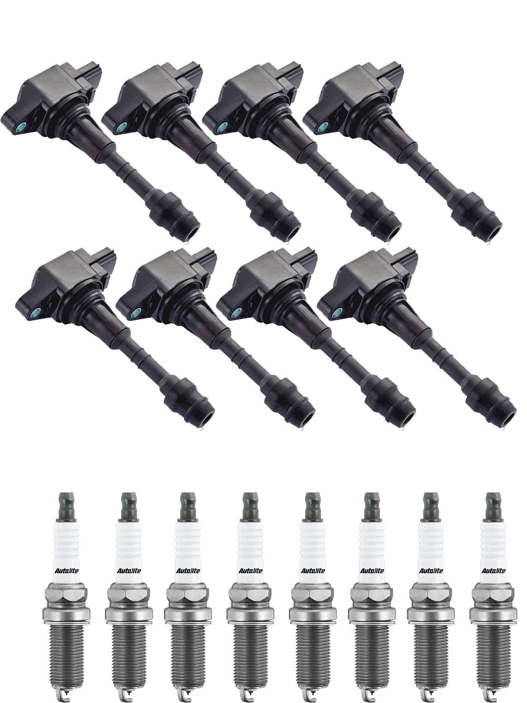 ISA Coils & Autolite Plugs Set, Fits 2007-15 Nissan Armada/Titan, UF551 ...