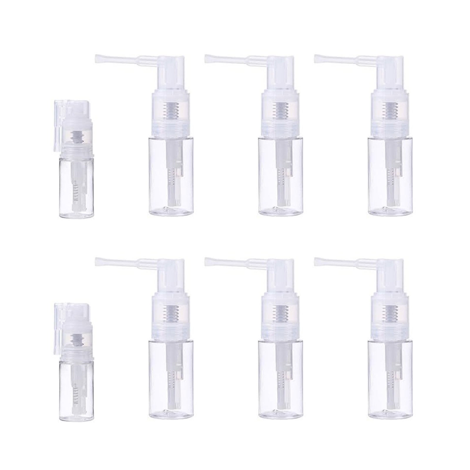 Set of 8 Plastic Bottles Convenient Toiletry Container Portable ...