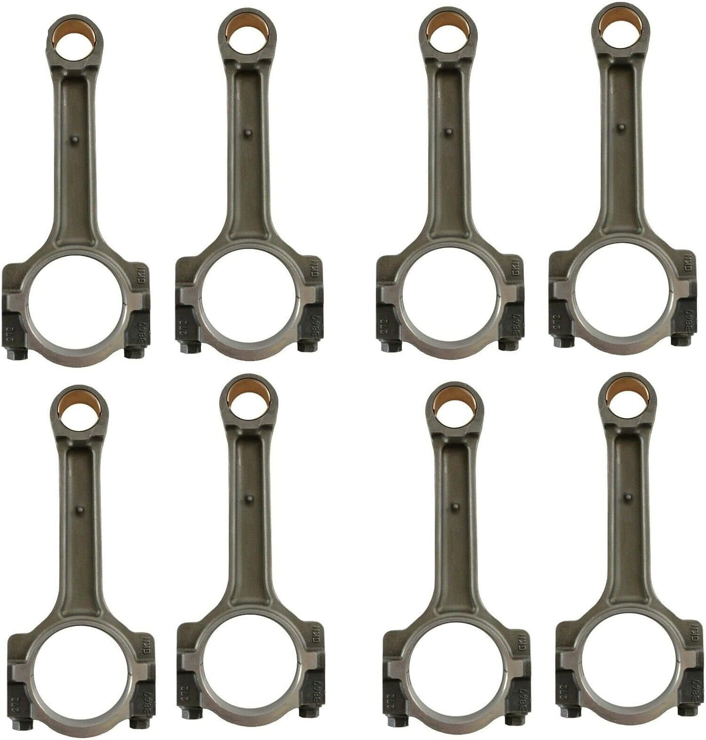 Set of 8 Reconditioned Connecting Rod compatible with Vortec Chevy 5.3L ...
