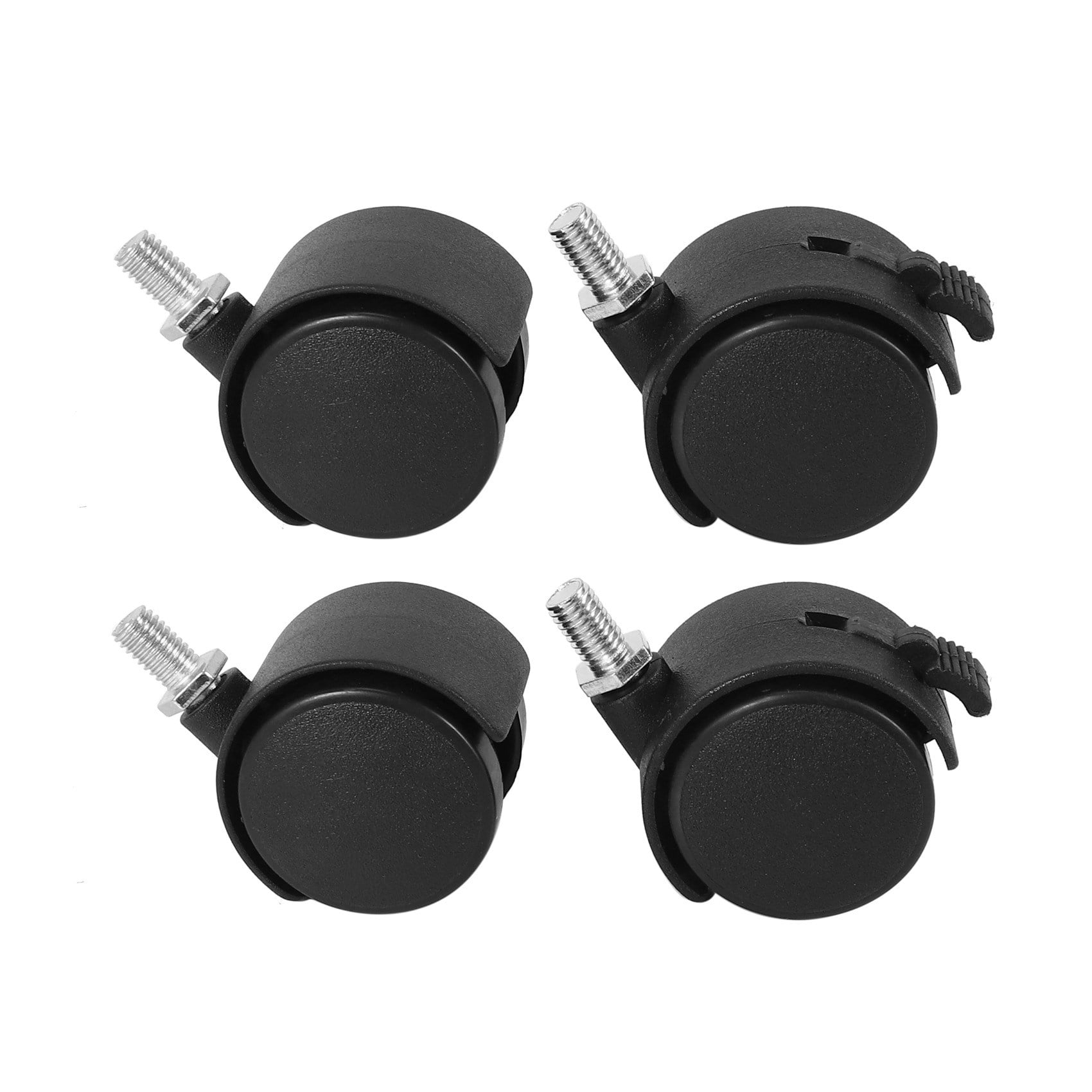 Set of 8 Screw in Caster Wheels - 2 with Lock Function - Walmart.com