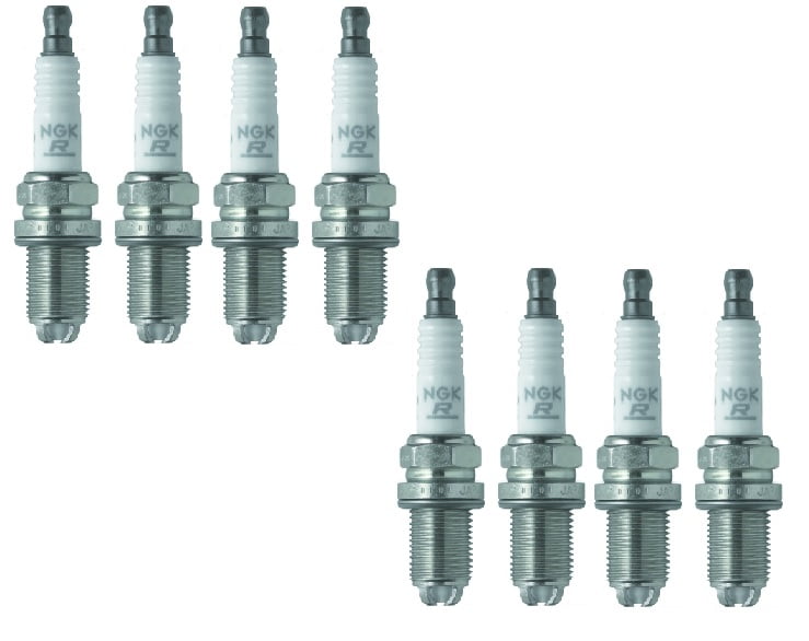 Set of 8 Spark Plugs OEM NGK BKR6EQUP Laser Platinum PRE GAPPED MPN ...