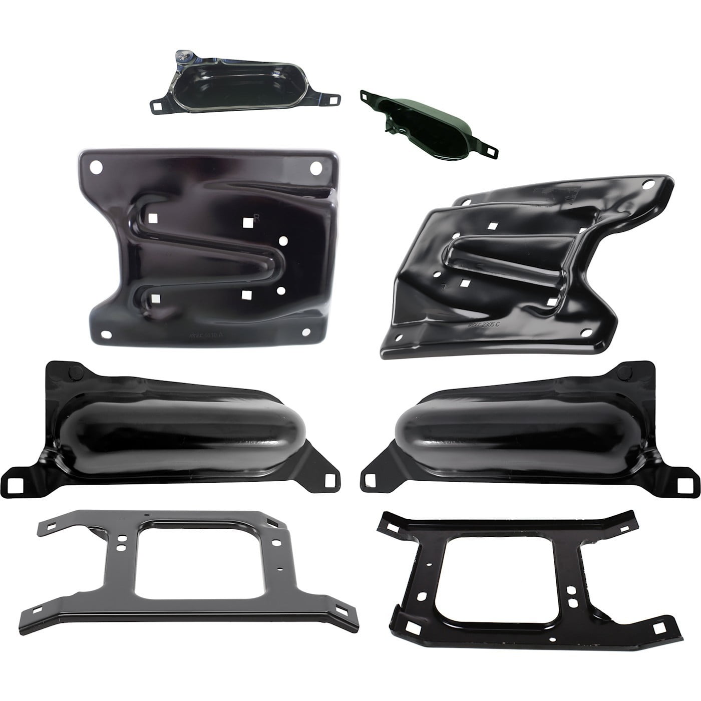 Set of 8 Steel Bumper Face Bar Brackets for Ram for Truck - Left and ...