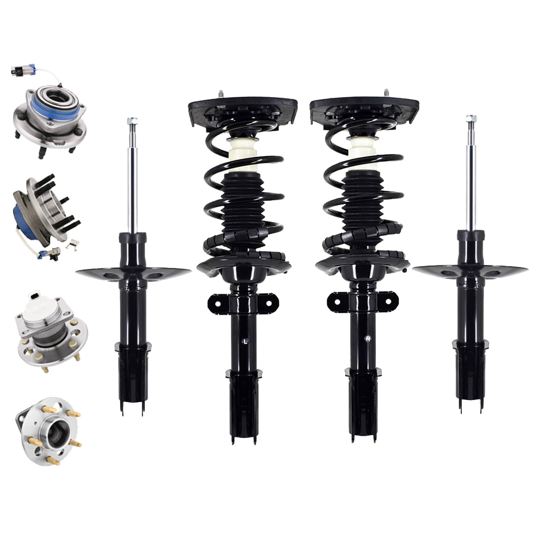 Set Of 8 Strut Wheel Hub Bearing Quick Complete Strut Coil Spring For