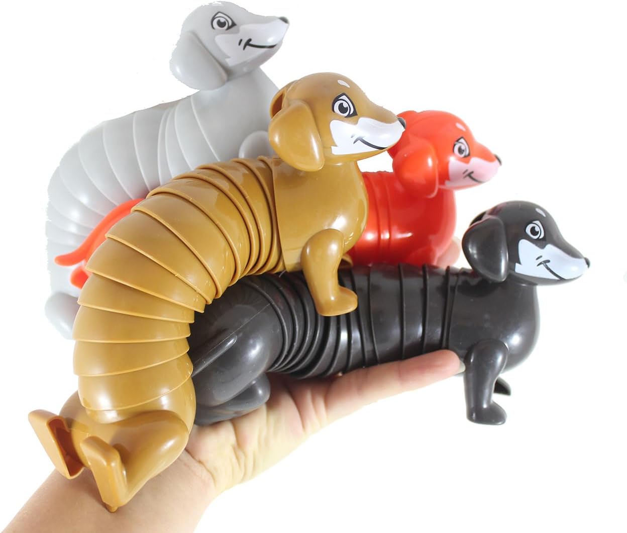 Set of ALL 4 COLOR Dachshund Weiner Dog Large Wiggle Articulated ...