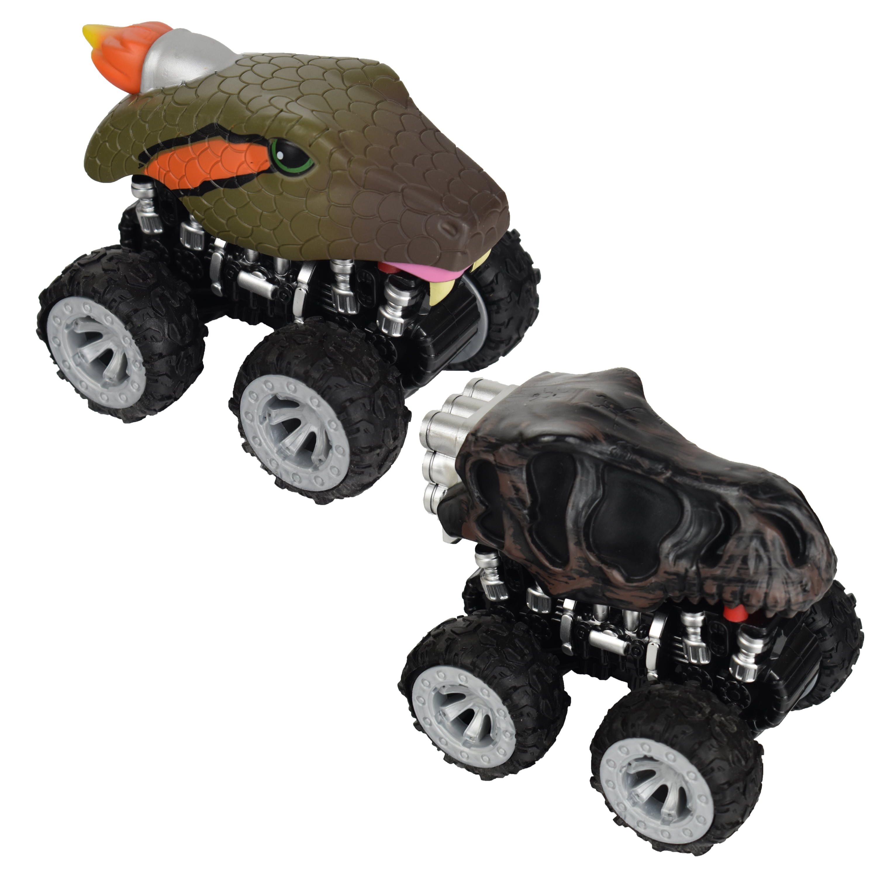 Set of Assorted Motor Headz Push Action Toy Car - Snake Head and ...