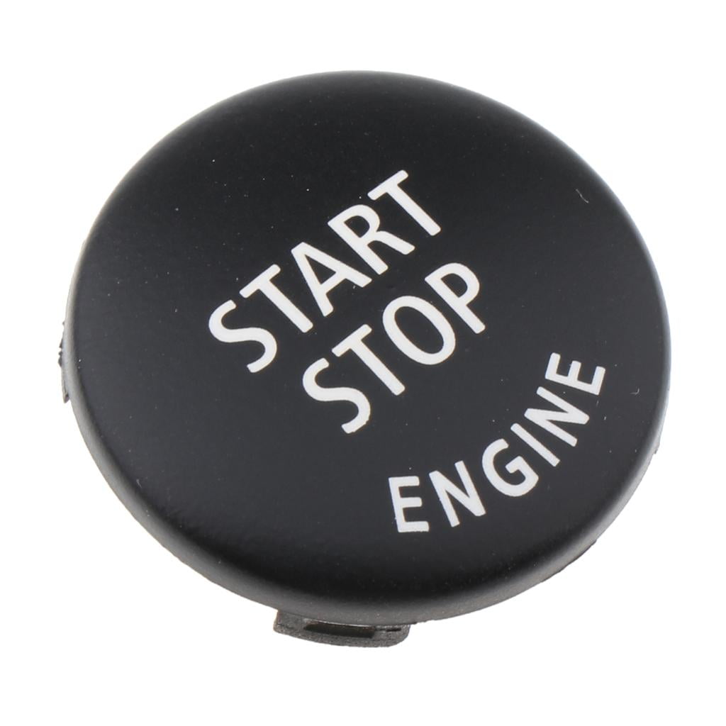 Set of Car Engine Start Button Cover Inch Diameter - Black, as ...