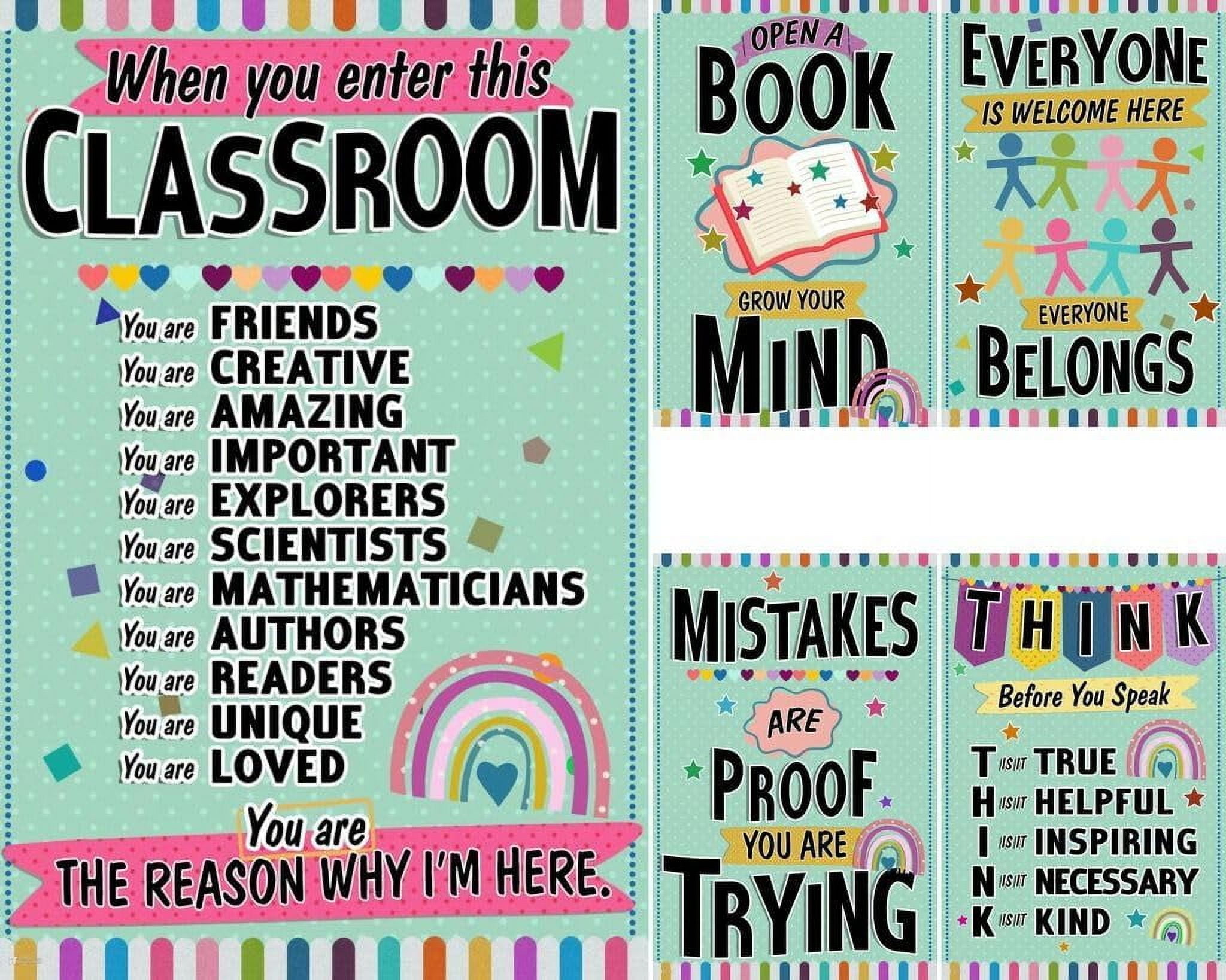 Set of Classroom Posters Oh Happy Day Classroom Decor for Teachers ...
