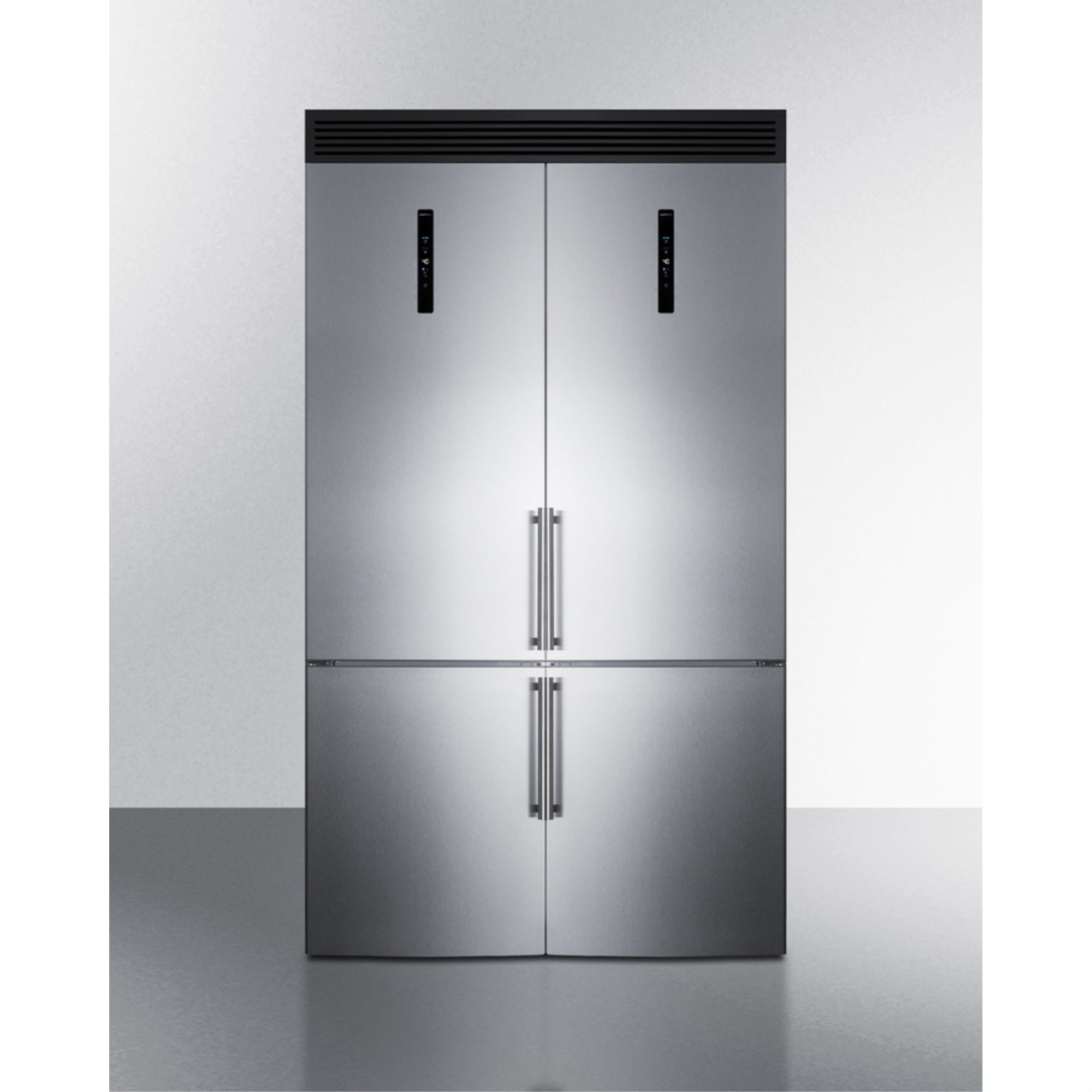 Free Shipping! Summit Stainless Steel Bottom Fridge Set FFBF181ES2 and ...