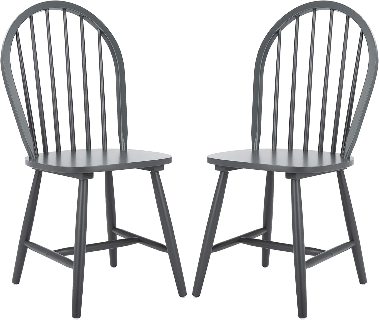 Set of Farmhouse Dining Chairs Spindle Back Solid Chairs Americana ...