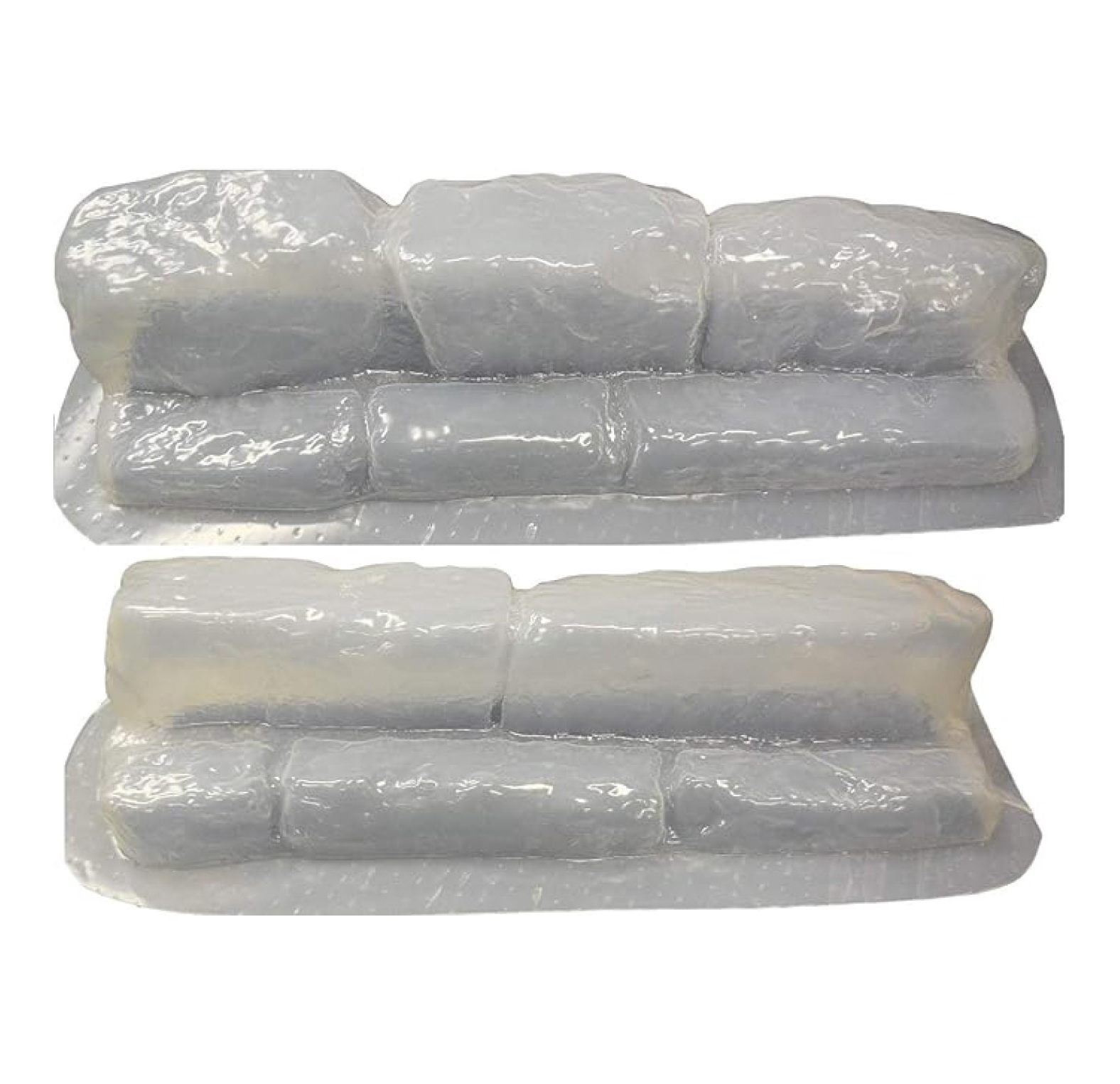 Set of Flagstone Rock Look Plastic Molds use Concrete or Cement to Make ...