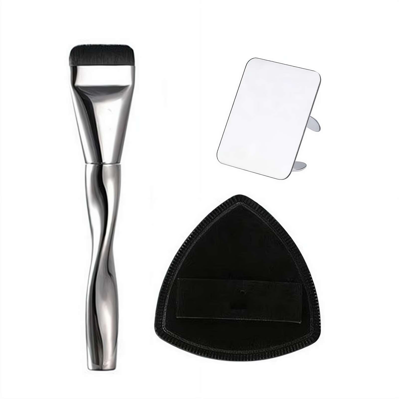 Set of Foundation Brush, Triangle Puff and Palette, Foundation ...