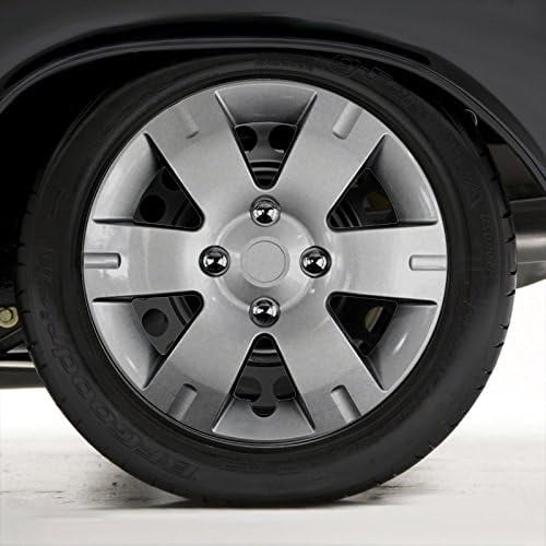 Set of Four 15' Silver 6Sp Hubcap Wheel Covers for Nissan Sentra 07-12 ...