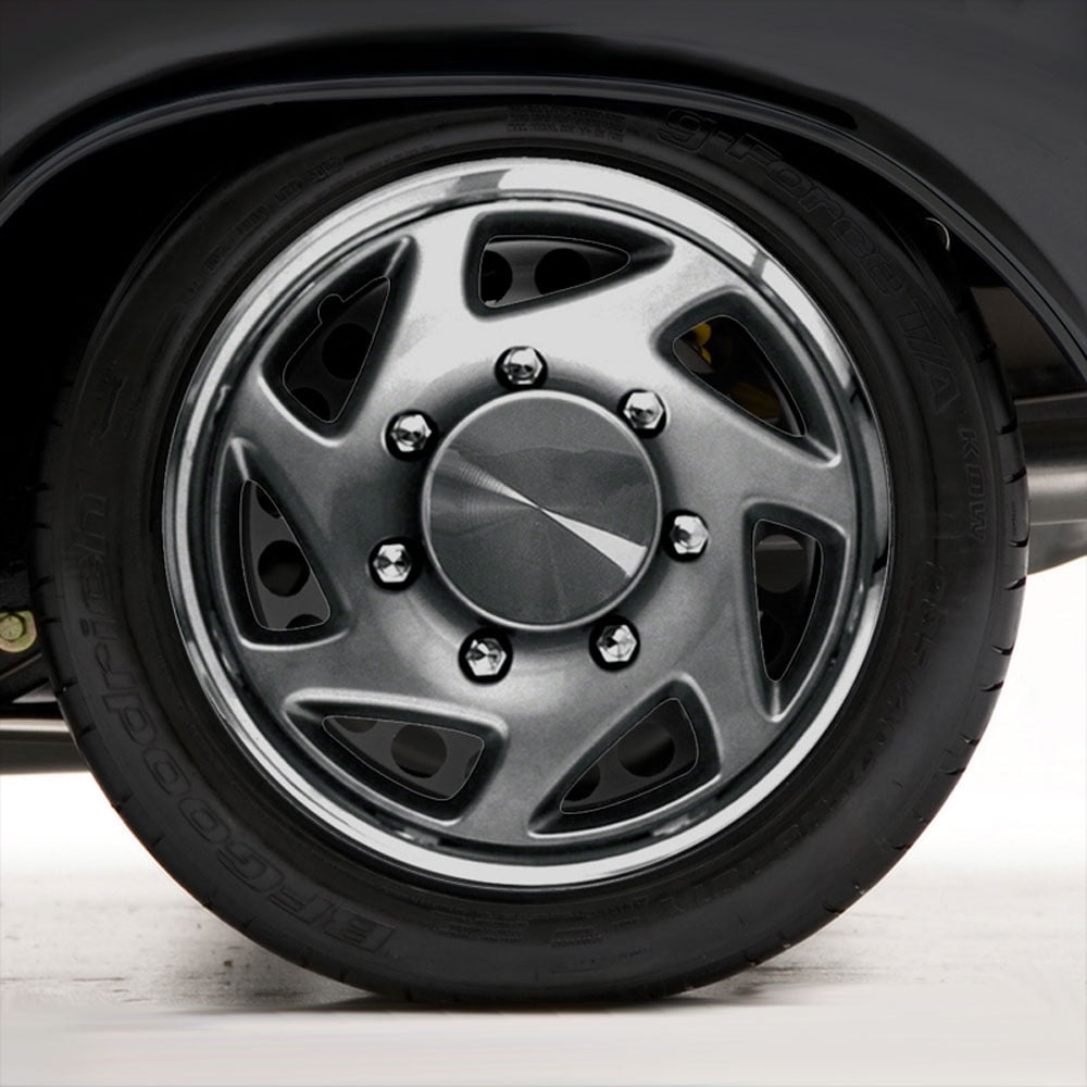 Set of Four 16" Silver w/Chrome Hubcap Wheel Covers for 96-12 Ford Van ...