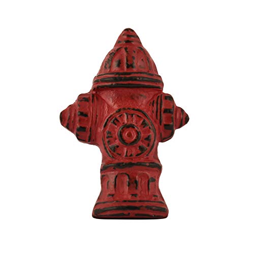 Set of Four Cast Iron Fire Hydrant Cabinet Knob in Distressed Red ...