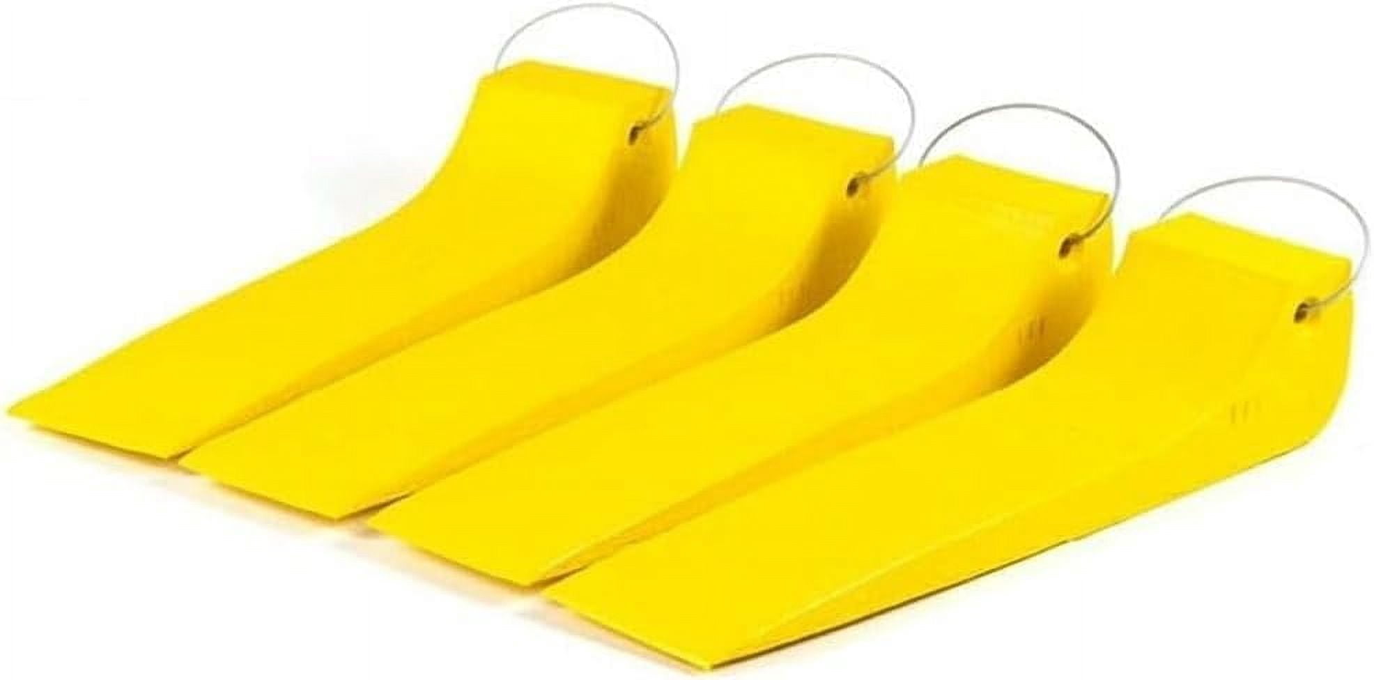 Set of Four, SK-AP4Y -x4 Yellow Tire Skates for Rollbacks, Car Hauler ...