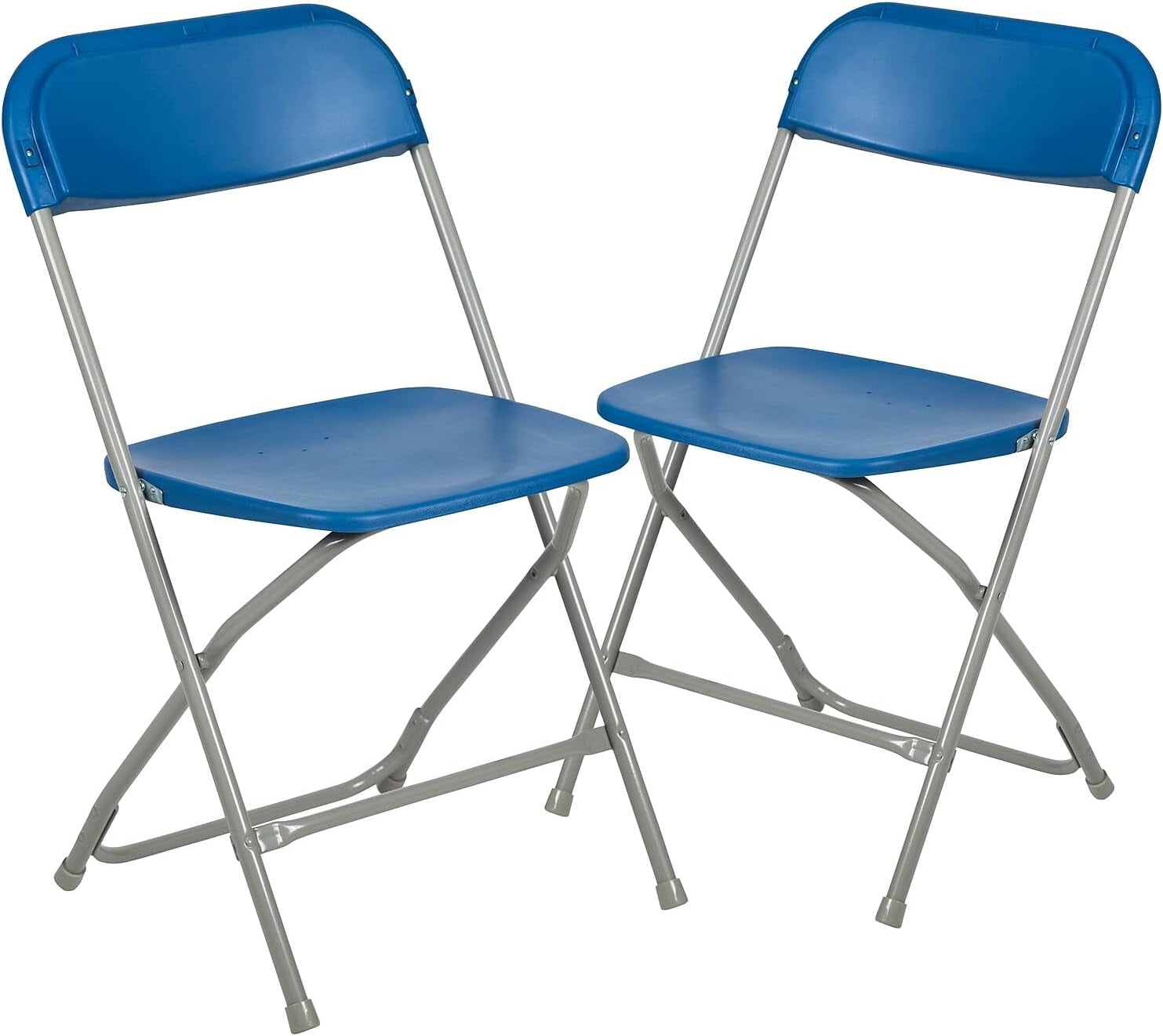 Set of Indoor/Outdoor Heavy-Duty Plastic Folding Chairs Foldable ...