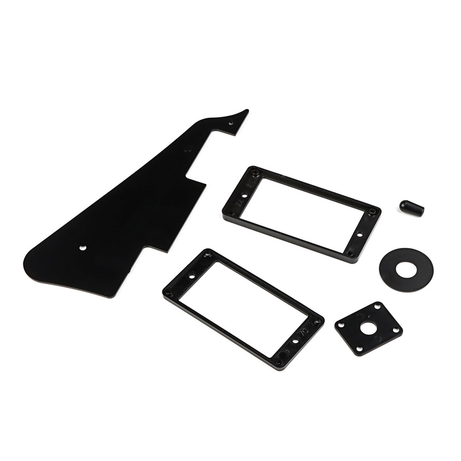 Set of Plastic Guitar Pickguard Control Backplate Cover Rings Mounting ...