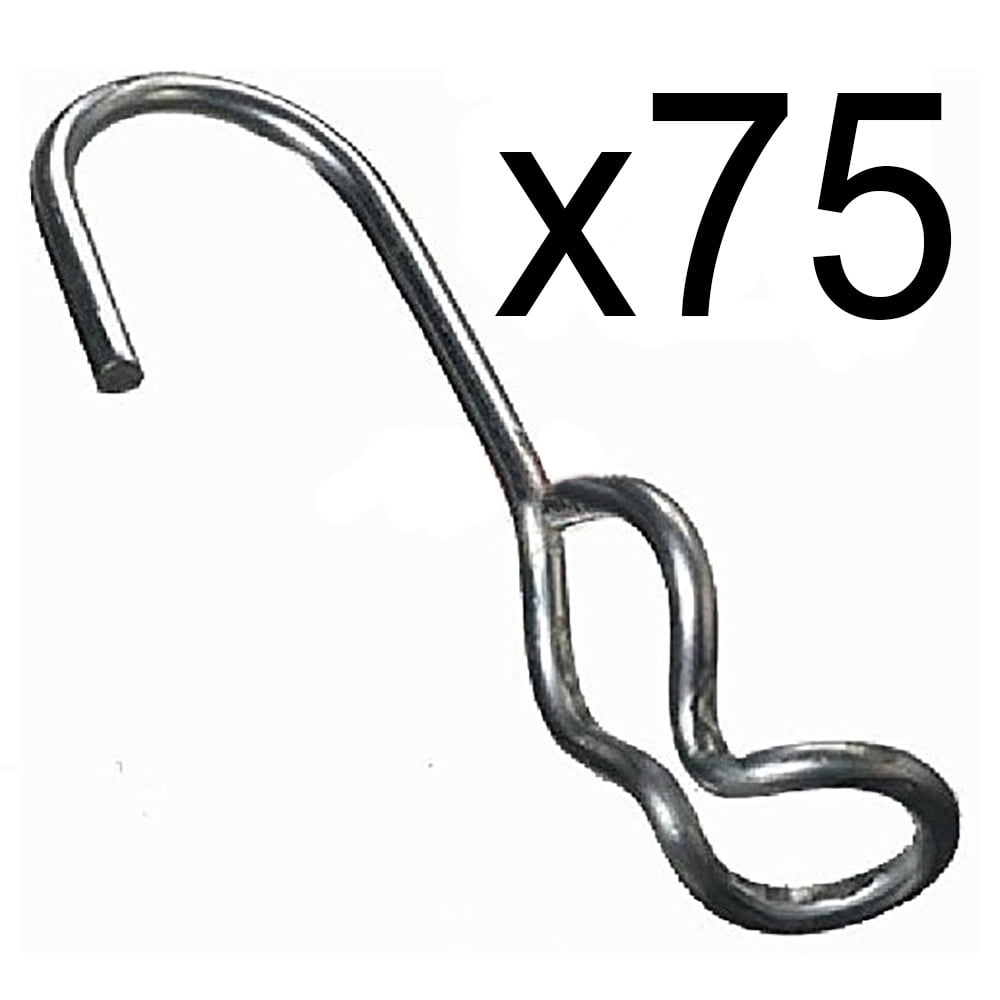 RAParts 75 New SJ Hooks for Rubber Rope Shock Cord Bungee Cord Tarp ...