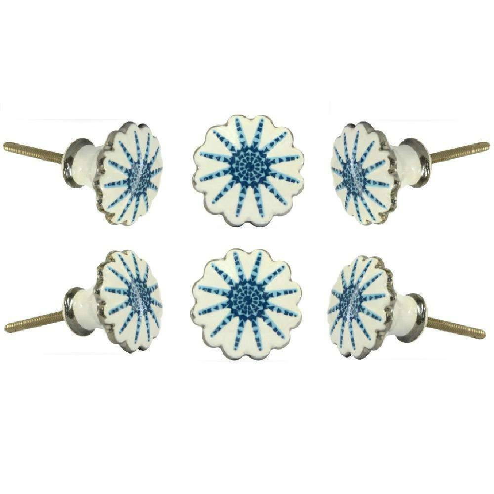 Set of Six Howden Ceramic Cabinet Knobs by Trinca-Ferro - Walmart.com